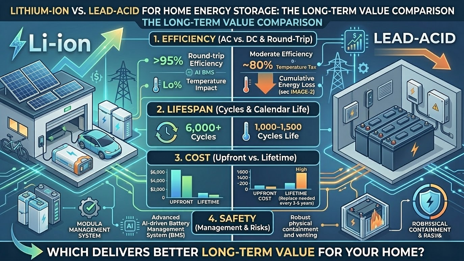 Are Li-ion or Lead-Acid Batteries Better for Home Energy Storage ...