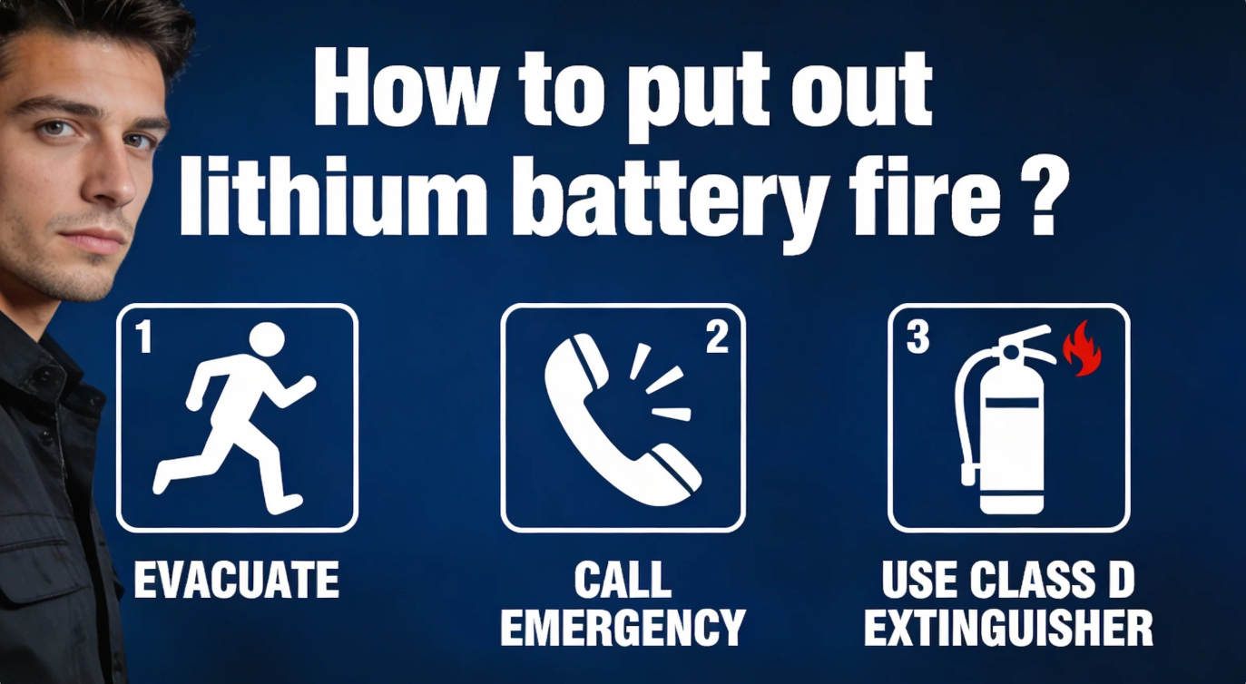 How to put out lithium battery fire？ – JMBatteries
