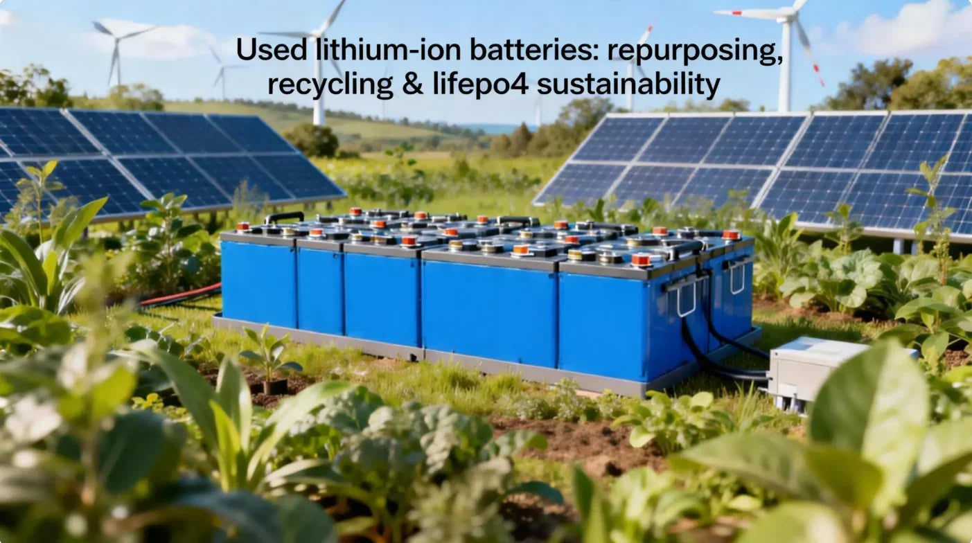 Used lithium-ion batteries: repurposing, recycling & lifepo4 sustainab ...