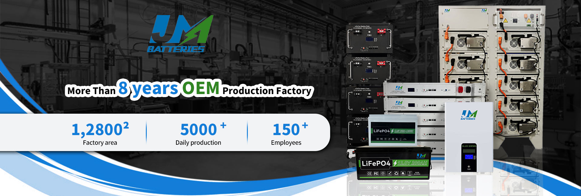 JM Energy Factory LiFePo4 Lithium Solar Battery manufacturer supplier ...